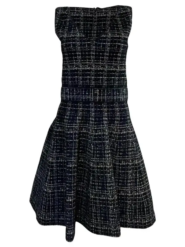 Prada V-neck Sleeveless Dress - Blue