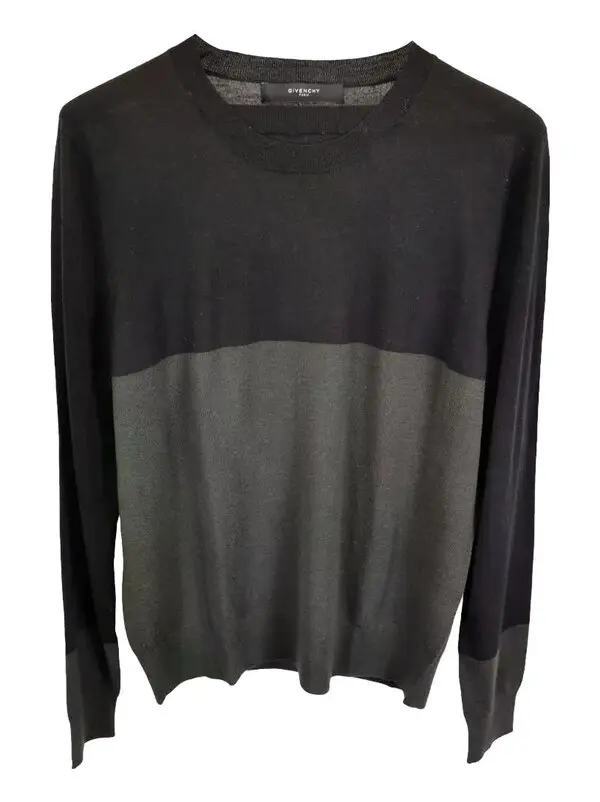 Givenchy Two-toned Crew-neck Top - Black