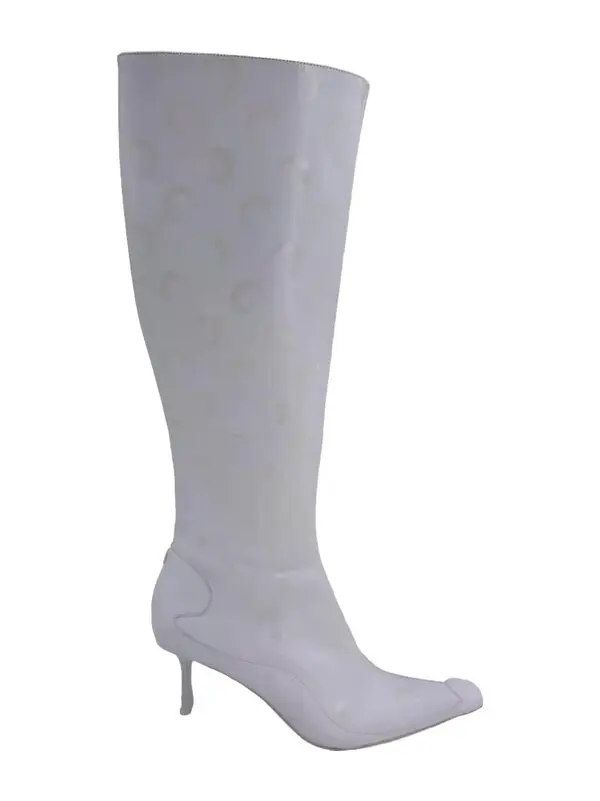 JIMMY CHOO X Marine Serre Moon-print Knee-high Boots - White