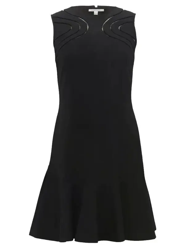 Diane Von Furstenberg Drop-waist Mini Dress - Black