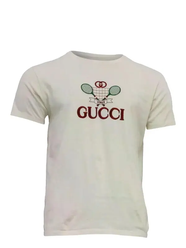 Gucci Tennis Embroidery Oversized T-shirt - White