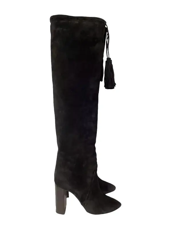Saint Laurent Meurice Tassel Boots - Black