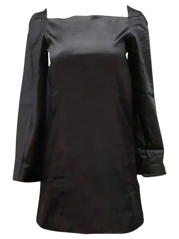Rosetta Getty Square-neck Dress - Black