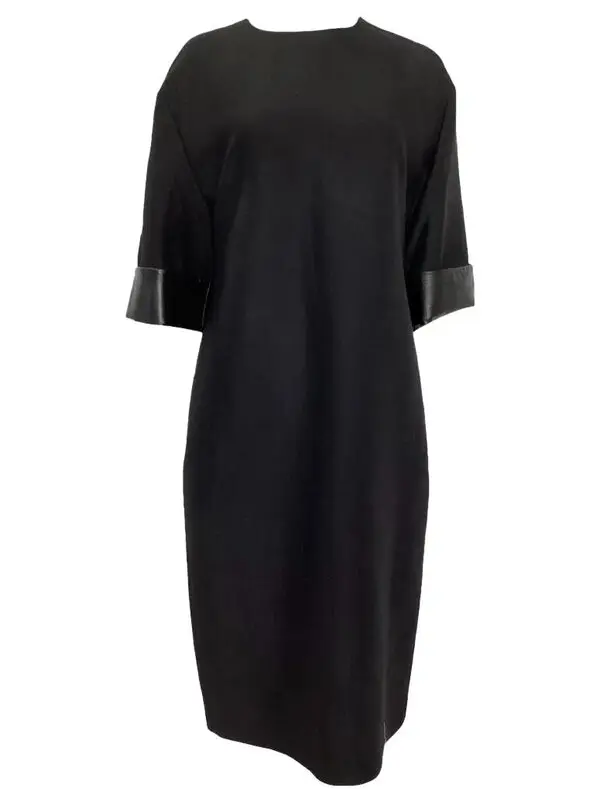 Valentino Garavani Round-neck Midi Dress - Black