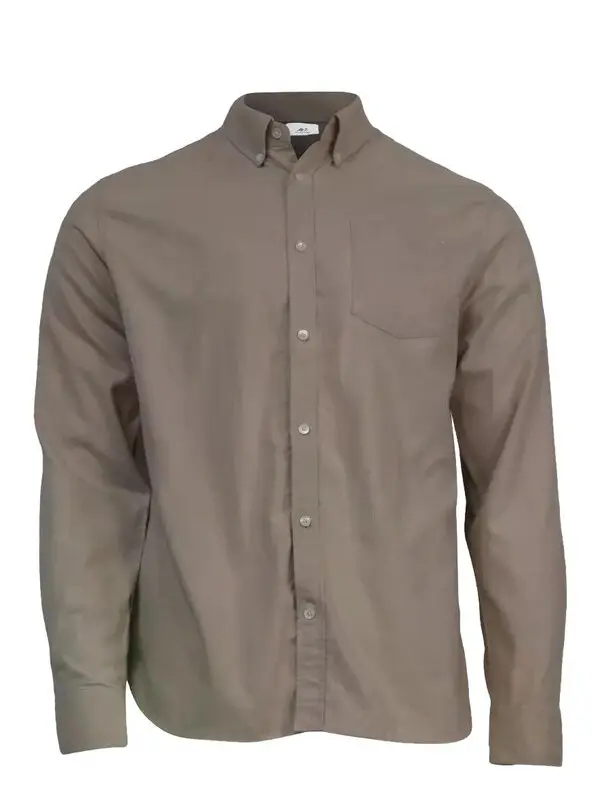Mr P. Button-up Long-sleeve Shirt - Neutrals