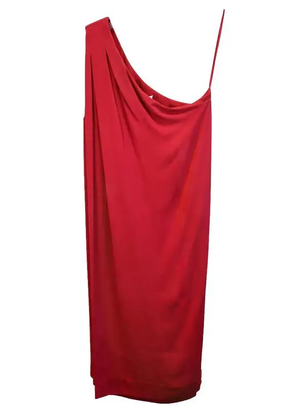 Diane Von Furstenberg Vintage One-shoulder Mini Dress - Red