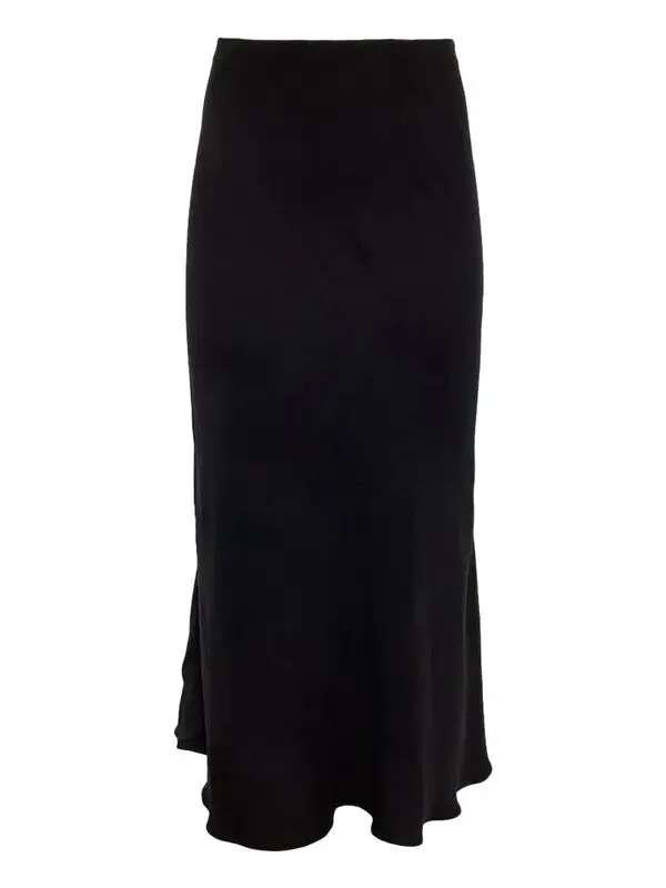 THE ROW Flared Midi Skirt - Black