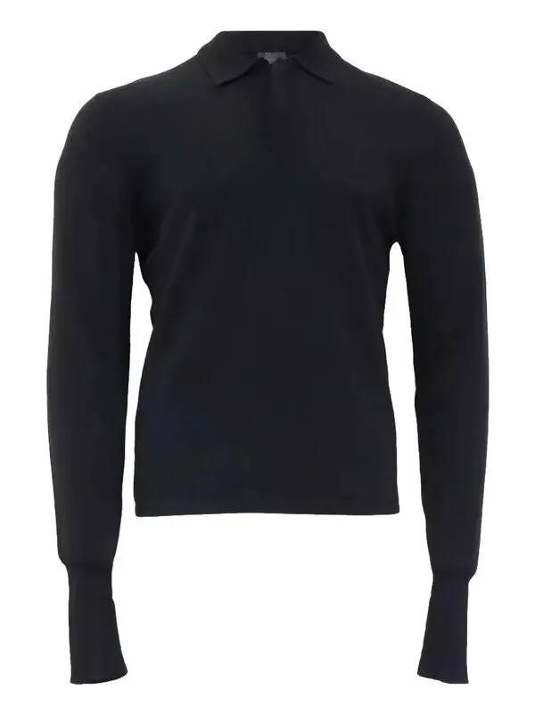 Dior Long-sleeve Polo Shirt - Black