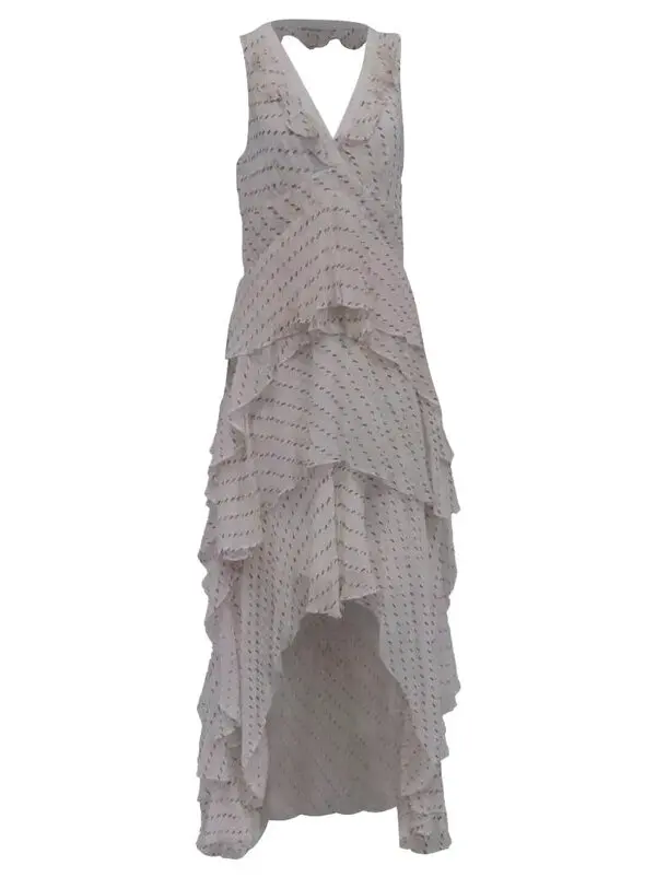 Diane Von Furstenberg Vintage Asymmetric Maxi Dress - Neutrals