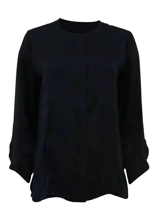 Stella McCartney Round-neck Long-sleeve Blouse - Blue