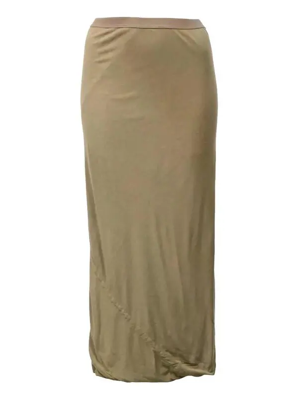 Rick Owens Fitted Midi Skirt - Brown