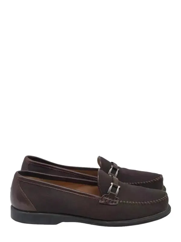 FERRAGAMO Gancini Detail Loafers - Brown