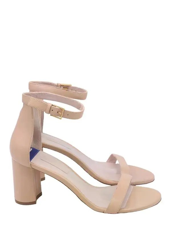 STUART WEITZMAN Block-heel Sandal - Neutrals
