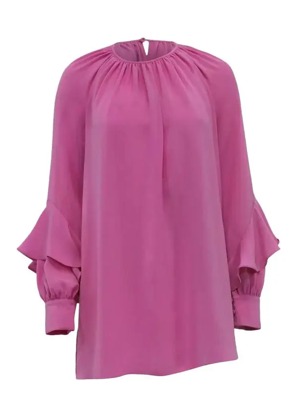 Max Mara Ruffle-detailed Blouse - Pink