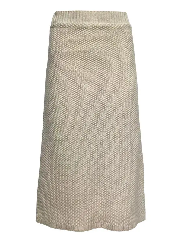 Chloé Knitted Midi Skirt - Neutrals