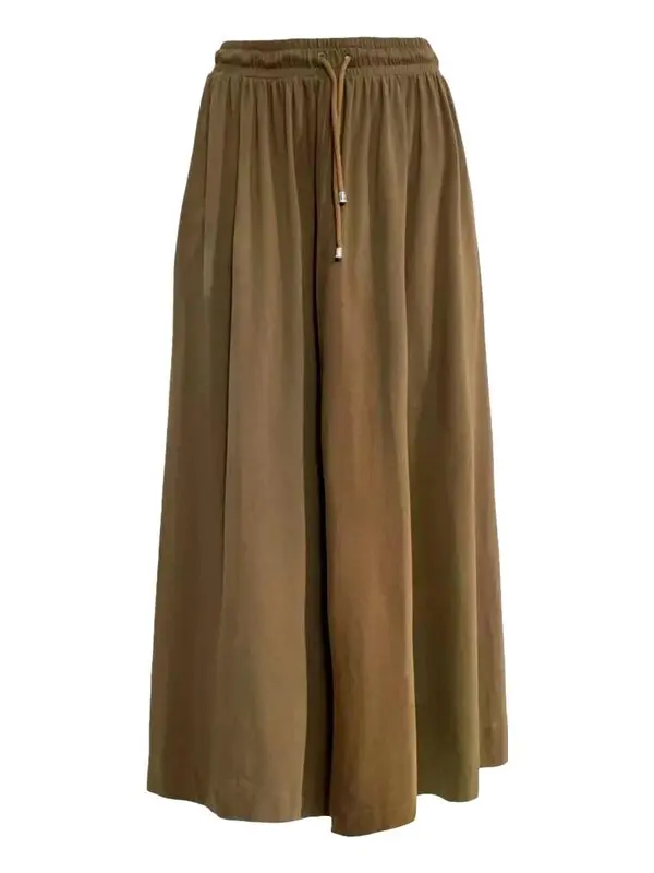 Max Mara Drawstring Midi Skirt - Brown
