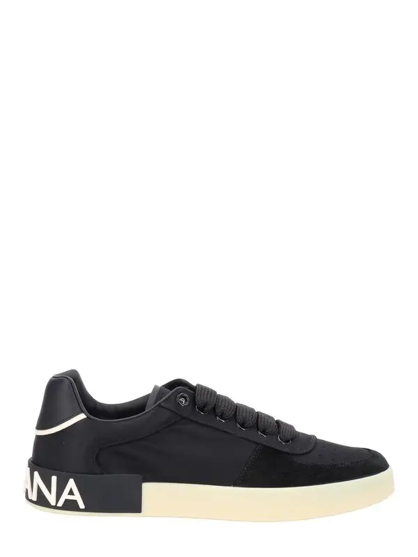 Dolce & Gabbana Sneaker With Logo - Black