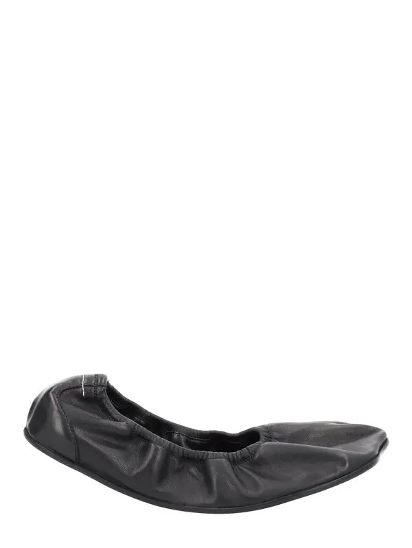 MAISON MARGIELA Leather Ballerinas - Black