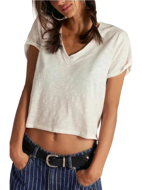 Free People Take Two T-shirt - Clean Ivory