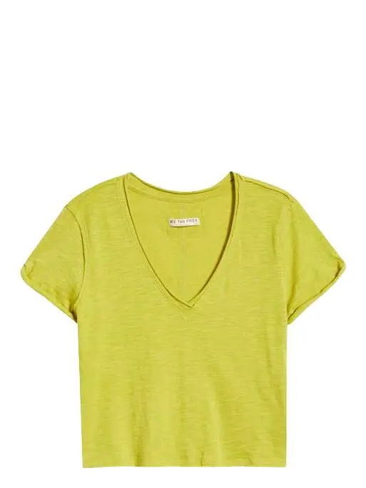 Free People Take Two T-shirt - Warm Olives