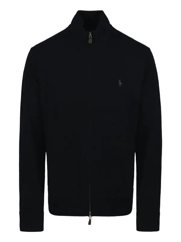 Polo Ralph Lauren Cardigan With Logo - Black