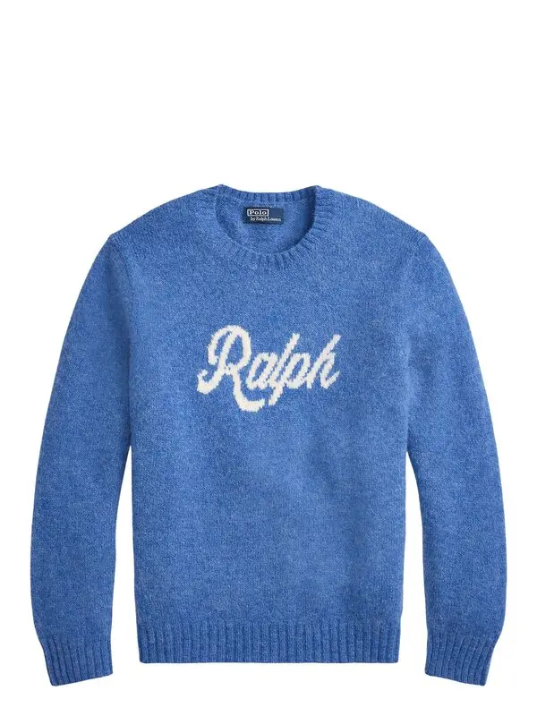 Polo Ralph Lauren Crew Neck Sweater With Logo - Sky Blue