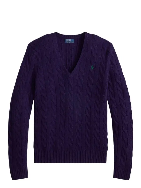 Polo Ralph Lauren V-neck Pullover Sweater - Purple