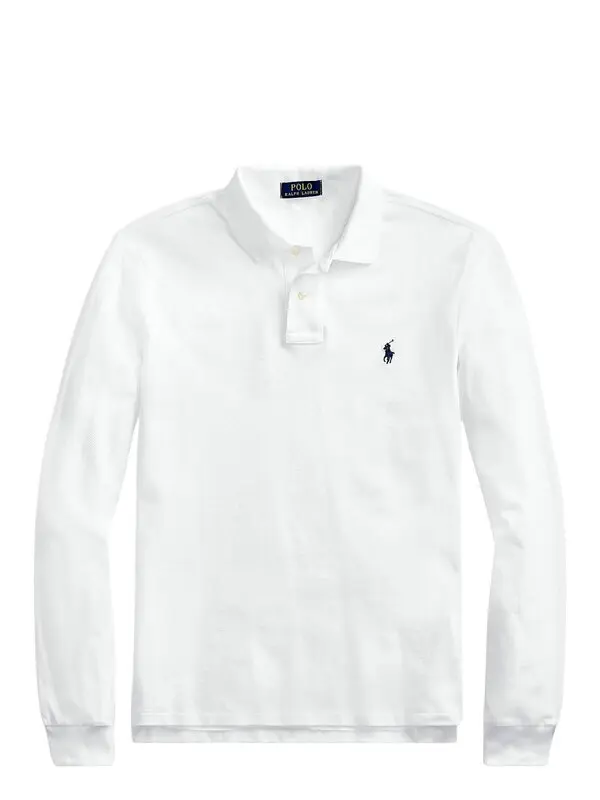 Polo Ralph Lauren Long-sleeved Polo Shirt With Logo - White
