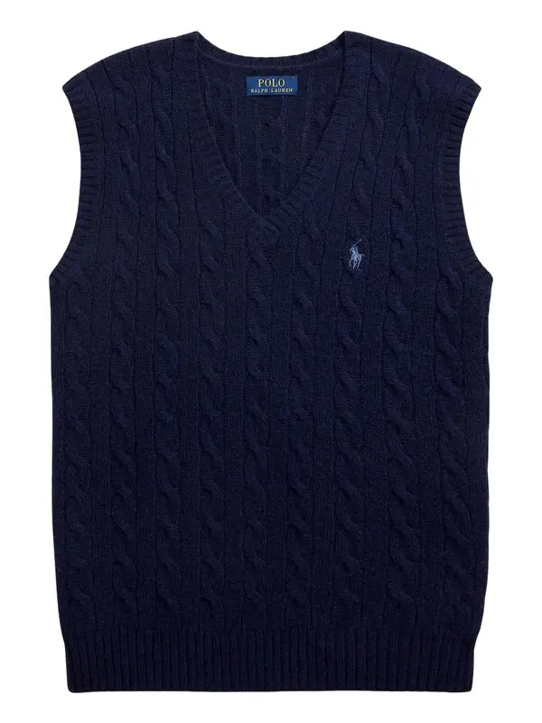 Polo Ralph Lauren Logo Knit Vest - Blue