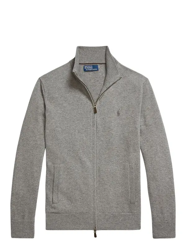 Polo Ralph Lauren Cardigan With Logo - Grey