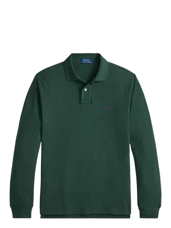 Polo Ralph Lauren Long Sleeves Polo With Logo - Green