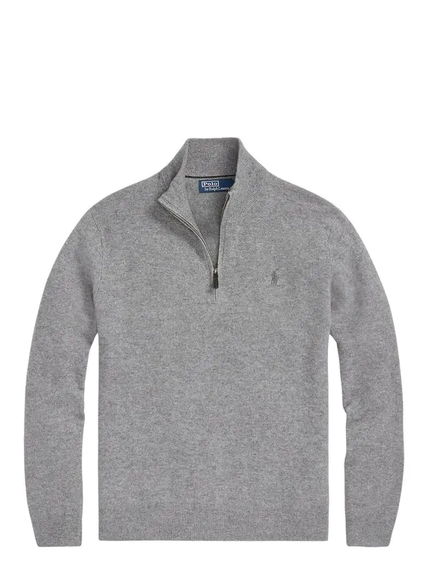 Polo Ralph Lauren Half-zip Mock Neck Sweater - Grey
