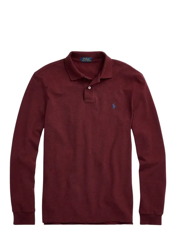 Polo Ralph Lauren Long-sleeved Polo Shirt With Logo - Red