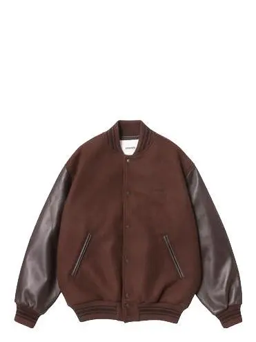 VOWELS Varsity Jacket - Brown