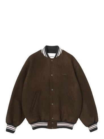 VOWELS Varsity Jacket - Olive