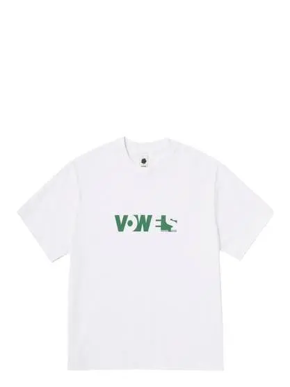 VOWELS Overall Tee - White