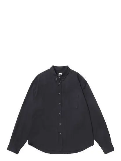 VOWELS Oxford Button Down Shirt - Black