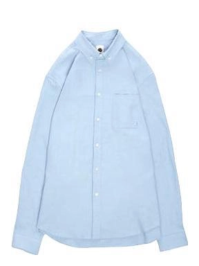 VOWELS Oxford Button Down Shirt - Blue