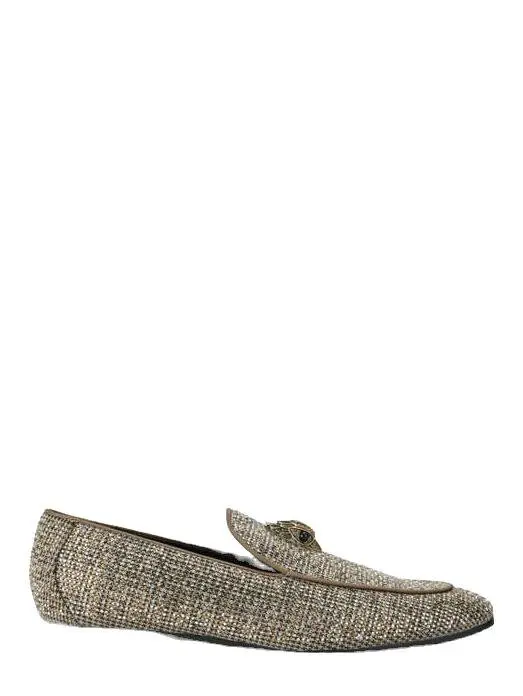 Kurt Geiger Houndstooth Loafer - Gold