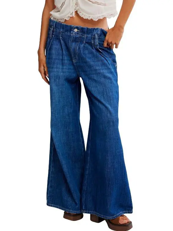 Free People Forager High-waist Superwide Leg Jeans - Nomad