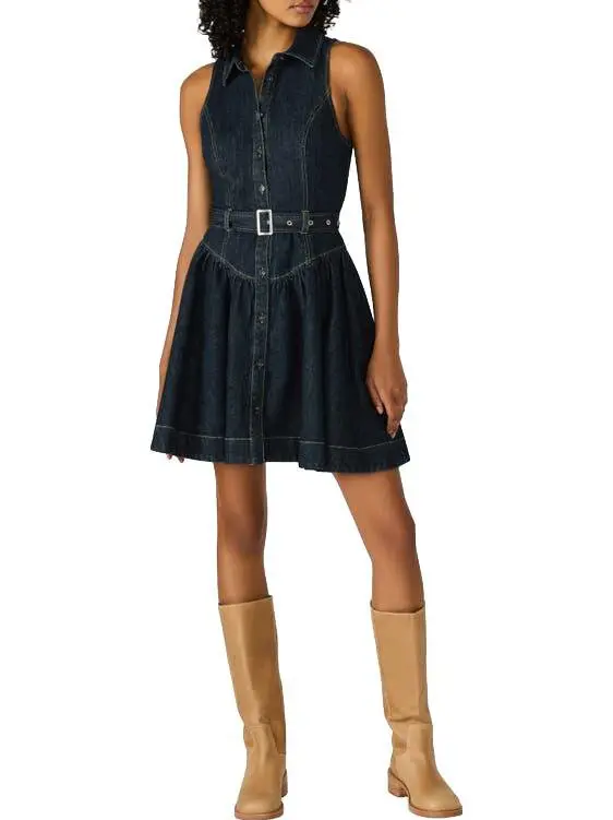 Steve Madden Senia Denim Shirtdress - Dark Indigo