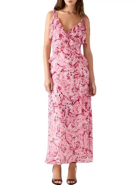 Steve Madden Adalina Maxi Dress - Pink Check