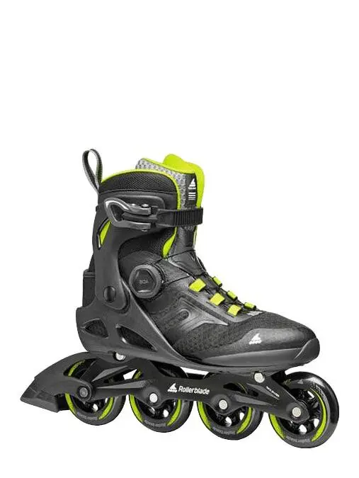 ROLLERBLADE Macroblade 84 Boa Inline Skates - Black/lime