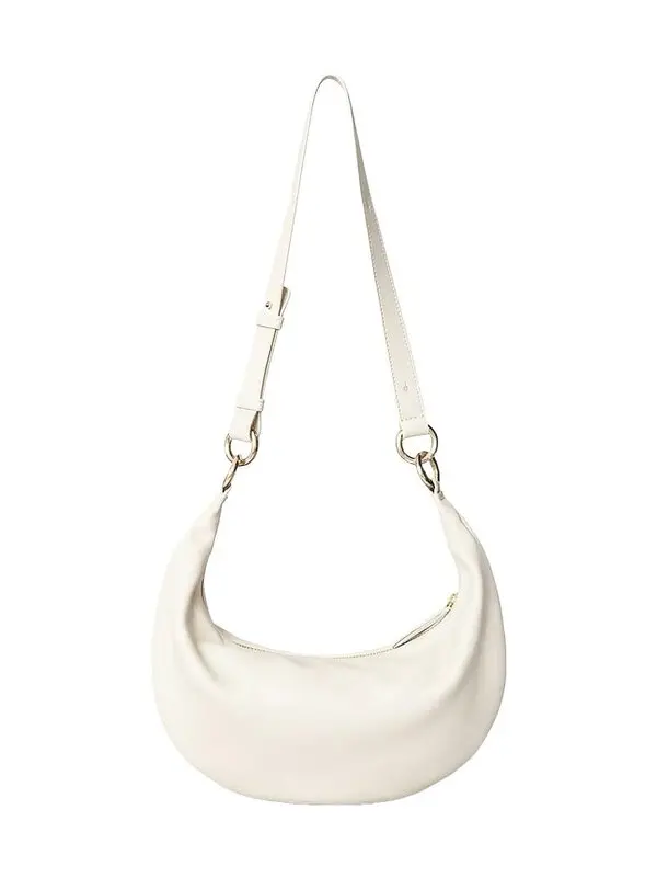HYER GOODS Small Leather Convertible Ring Bag - Off-white