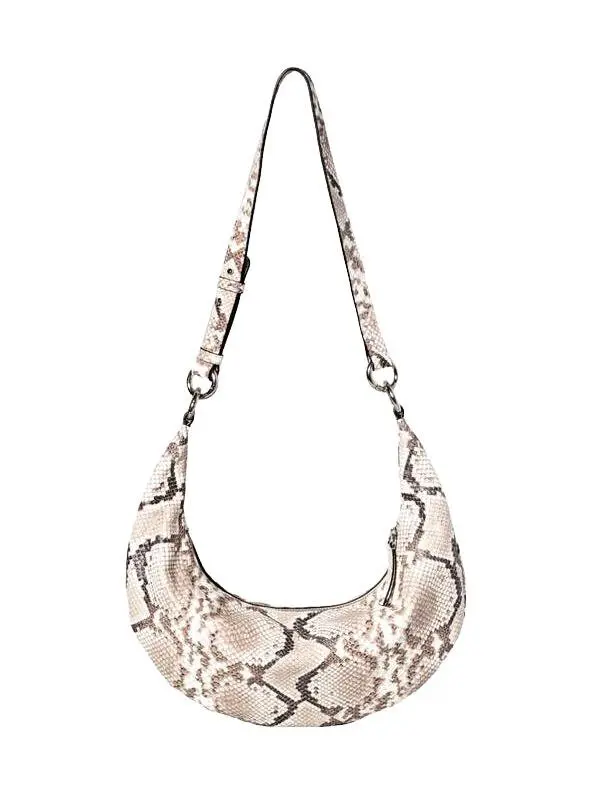 HYER GOODS Small Leather Convertible Ring Bag - Python 2
