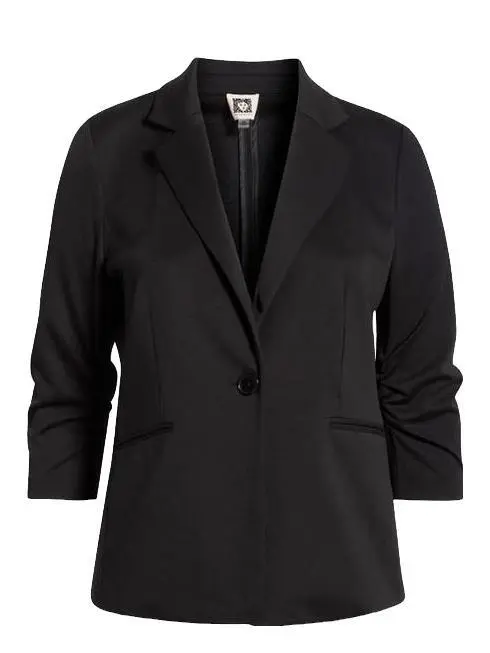 Anne Klein Ponte Knit Blazer - Anne Black