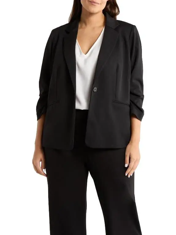 Anne Klein Ponte Knit Blazer - Anne Black