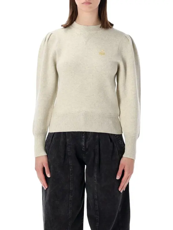 Isabel Marant Kelaya Wool-blend Sweater - Light Grey Light Yellow