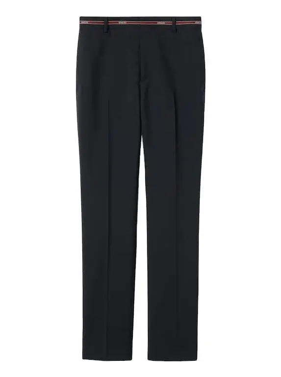 Gucci Wool Pants With Selvedge Detail - Blue