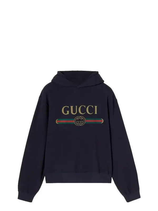 Gucci Cashmere Blend Jersey Sweatshirt - Blue